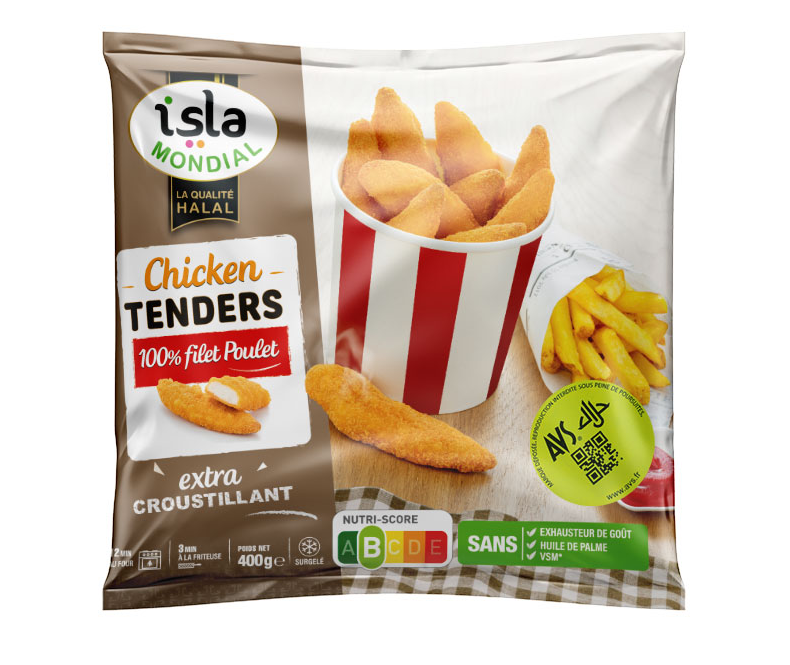 Isla mondial - Tenders de poulet 400g - Halal distrib